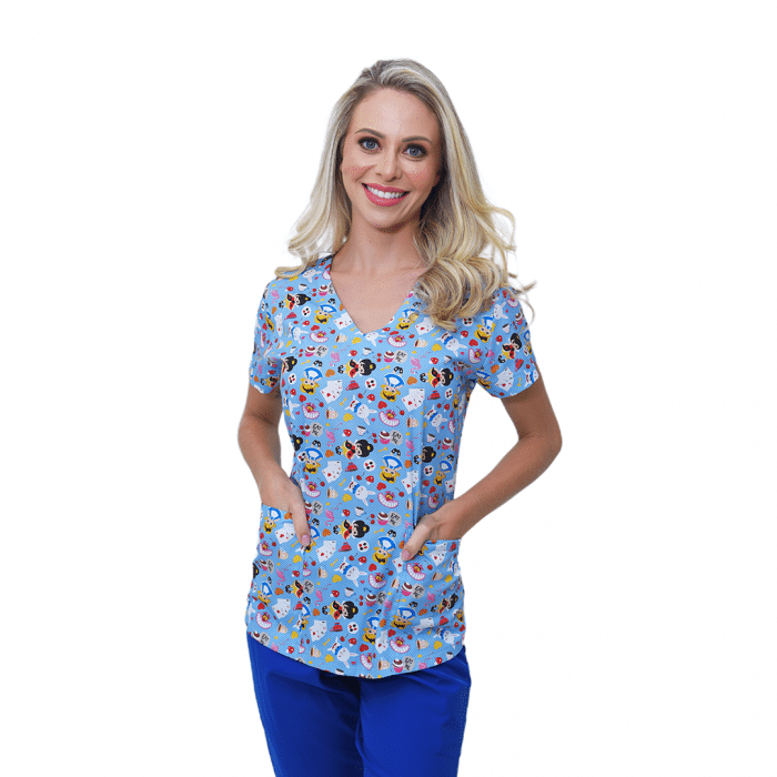 Scrub Feminino Queen Marsala - FAÍKO Jalecos