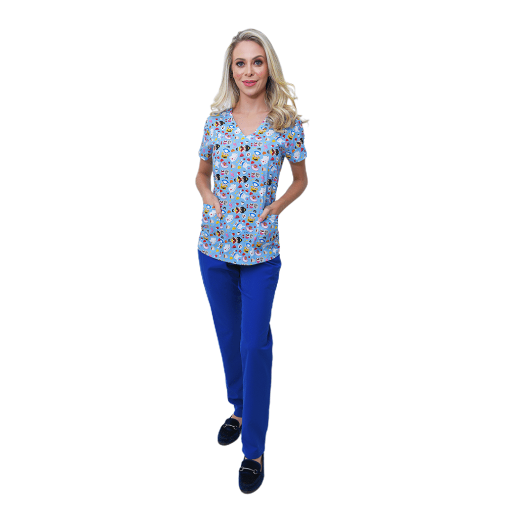 Scrub Feminino Queen Marsala - FAÍKO Jalecos