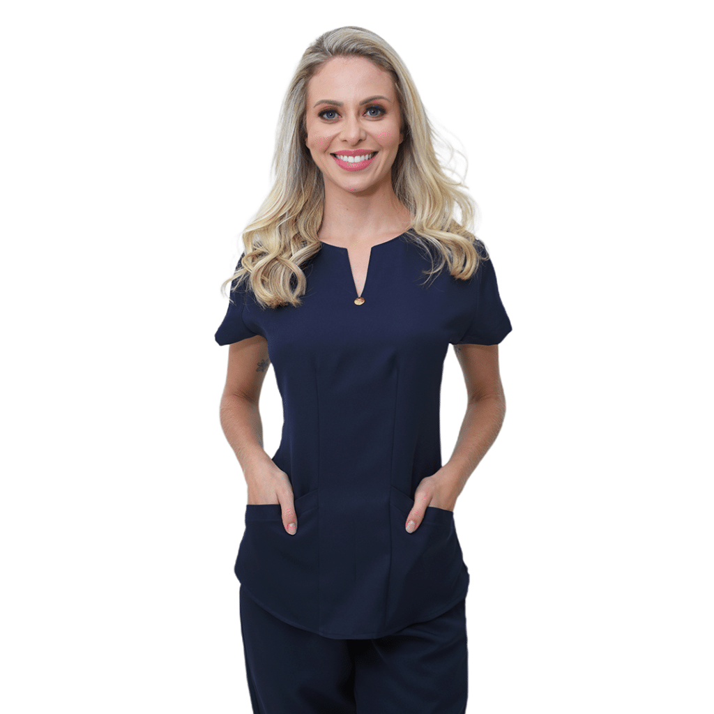Scrub Feminino Queen Marsala - FAÍKO Jalecos