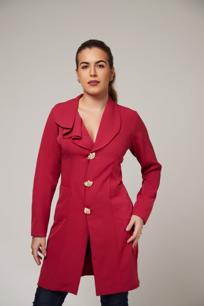 Jaleco Feminino Silvia Marsala — Faíko Jalecos